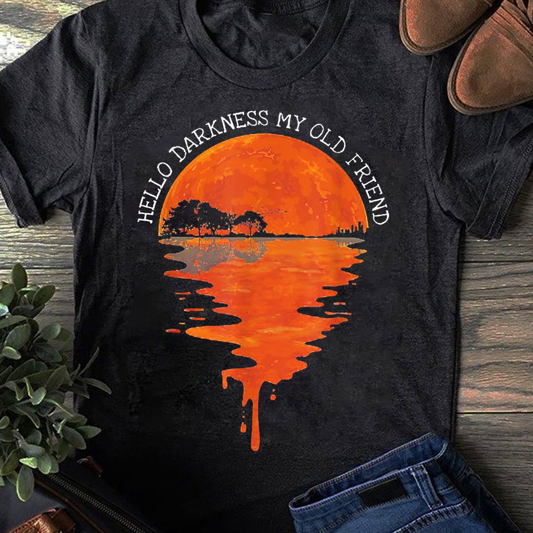 Hello Darkness My Old Friend Hippie T-shirt - Hippie Shirt, Hippie Soul ...