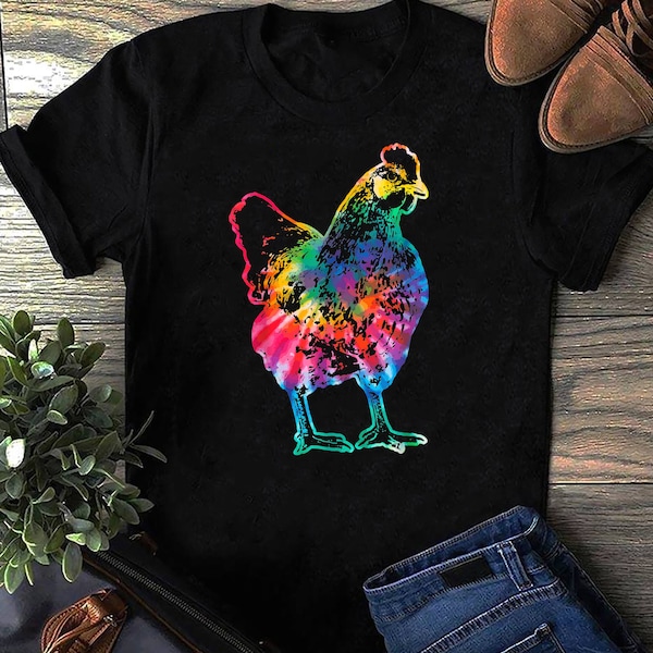 Chicken Tie Dye Shirt - Etsy