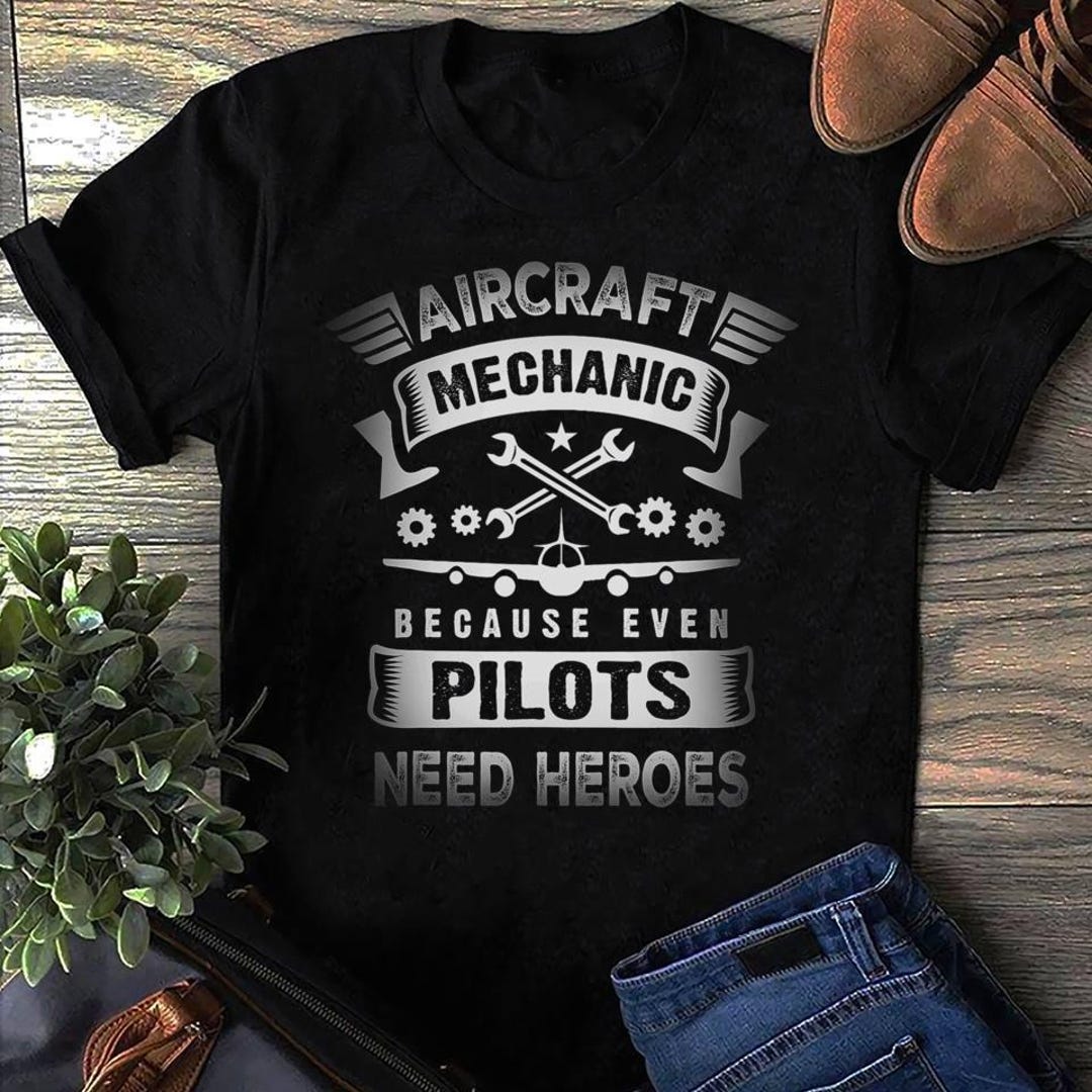 Airplane Mechanic Funny Aviation Technician Airplane T Shirt , Gift for ...