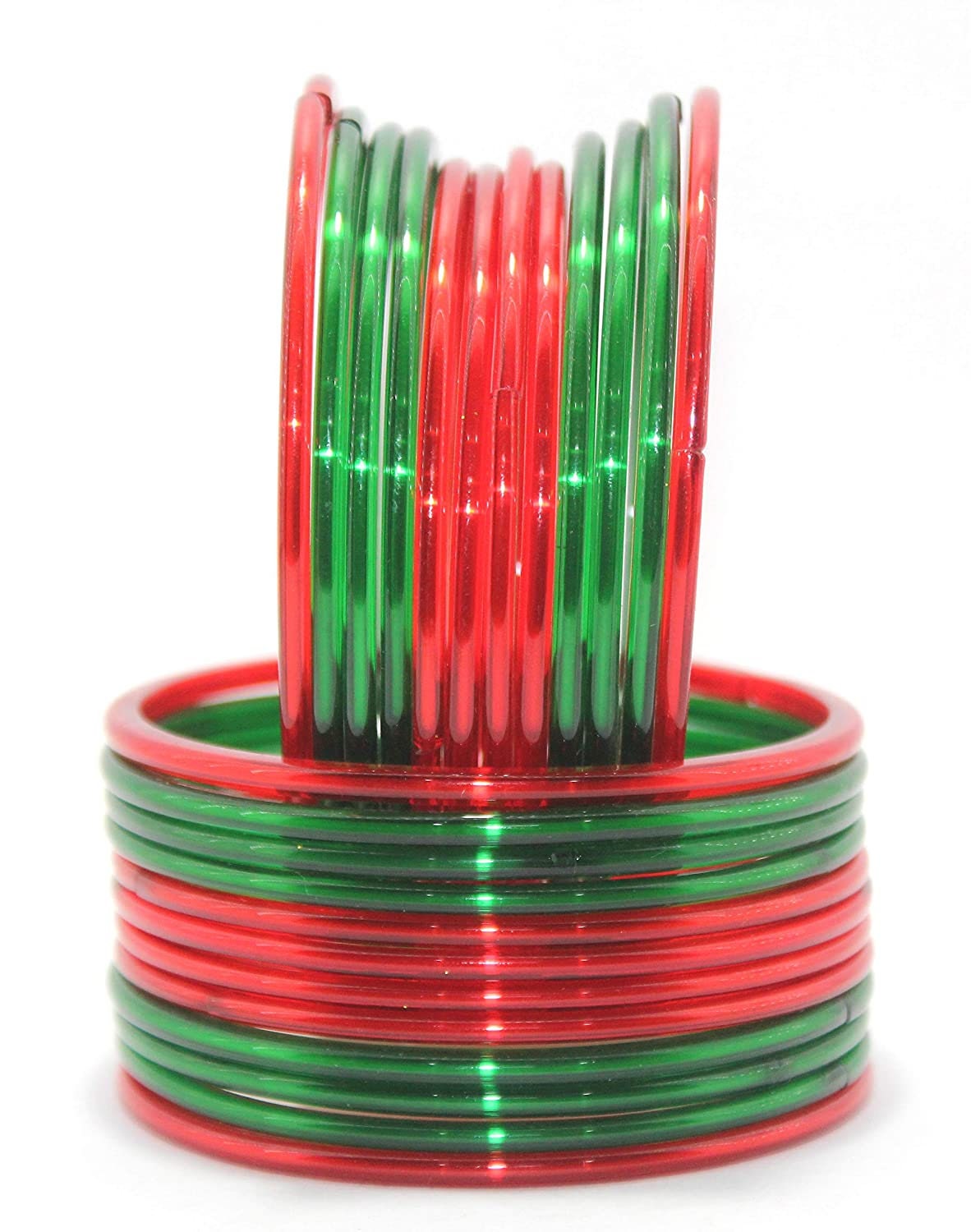 24 Pieces Multi Color Glass Bangle for Women & Girl's Free Shipping ...