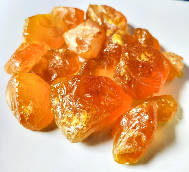 Natural Untreated Yellow Baltic Amber Rough Raw Stone –genuine Organic ...