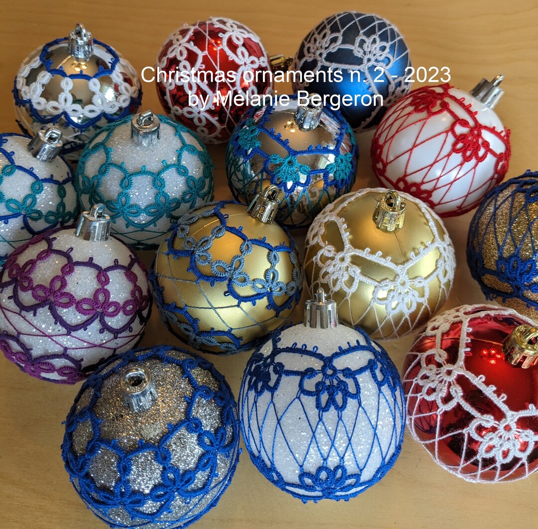 Tatting Pattern - Two Christmas Ornaments N. 2 - Instant Digital ...