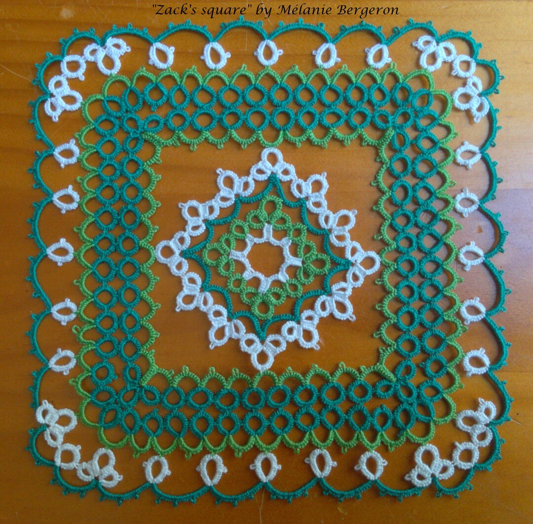 Tatting Pattern - Zack's Square - Instant Digital Download - Etsy