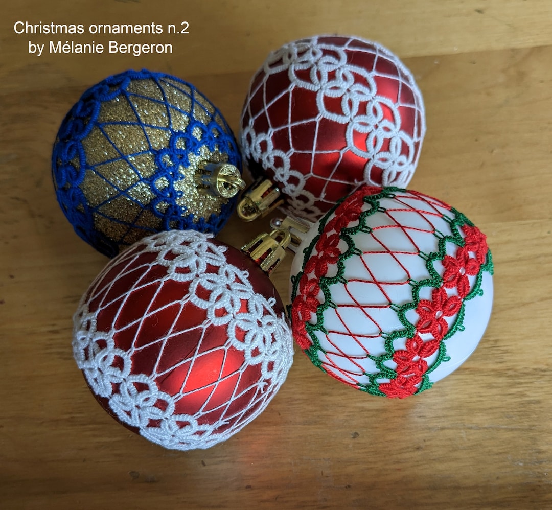 Tatting Pattern - Two Christmas Ornaments - Instant Digital Download - Etsy