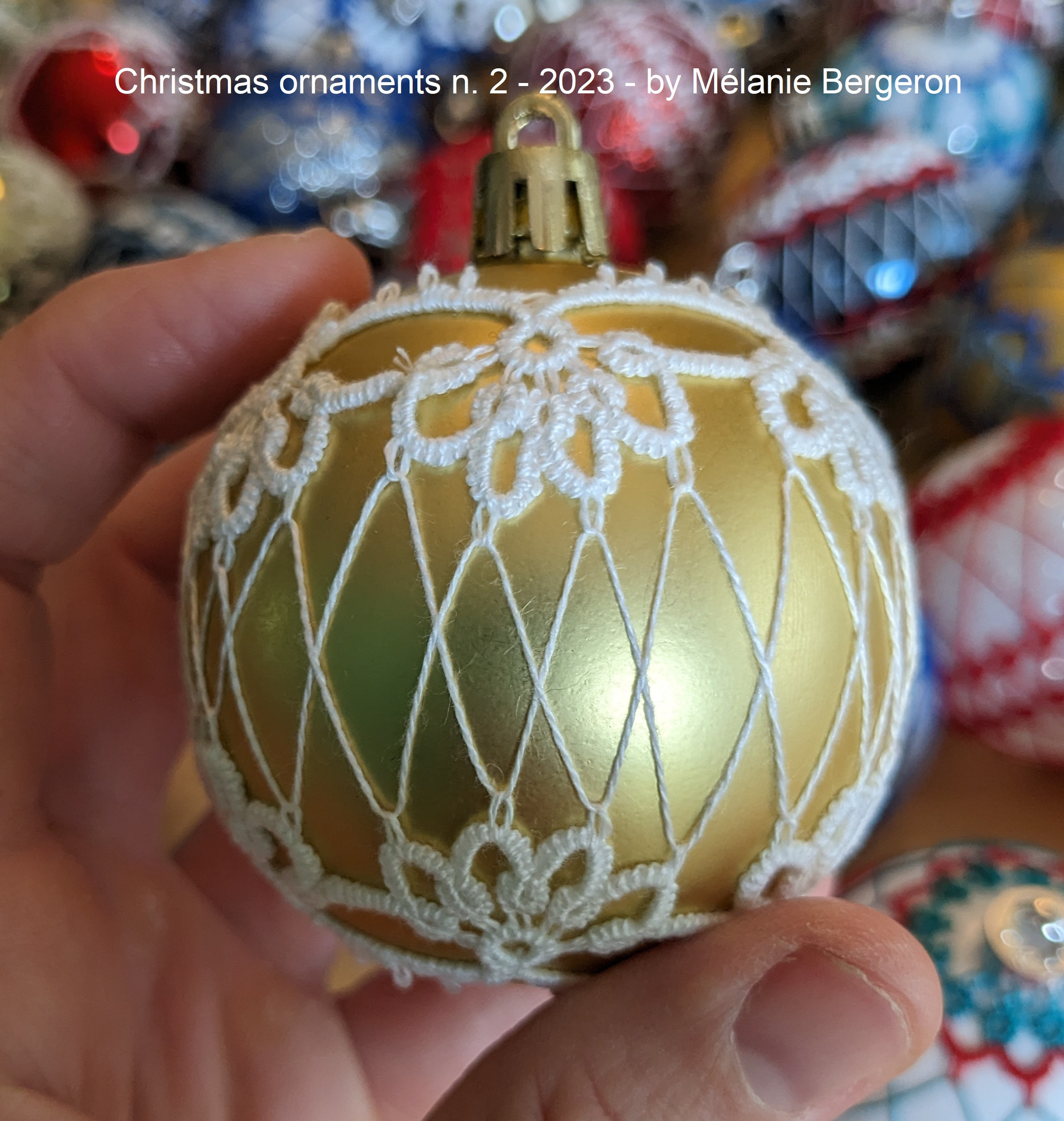 Tatting Pattern - Two Christmas Ornaments N. 2 - Instant Digital ...
