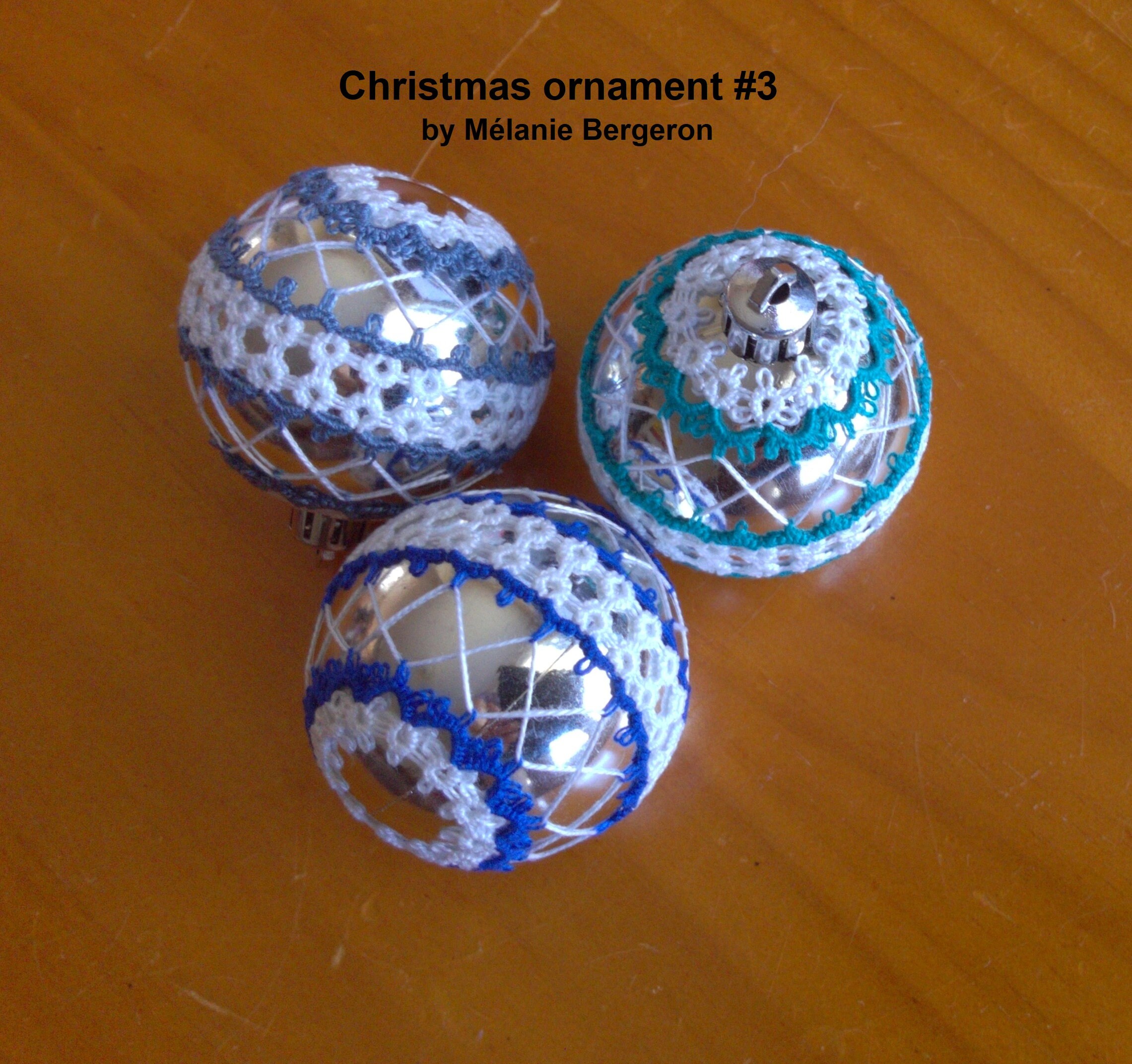 Tatting Pattern - Three Christmas Ornaments - Instant Digital Download ...