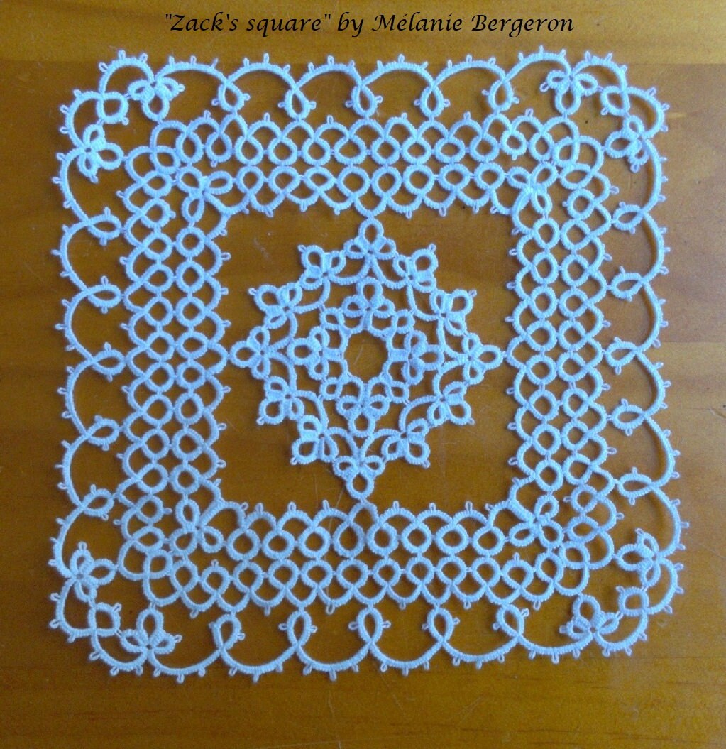 Tatting Pattern - Zack's Square - Instant Digital Download - Etsy
