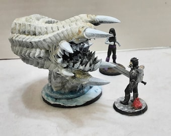 Sand Worm Dnd Miniature Ashworm Mount wizard Miniatures for Tabletop ...