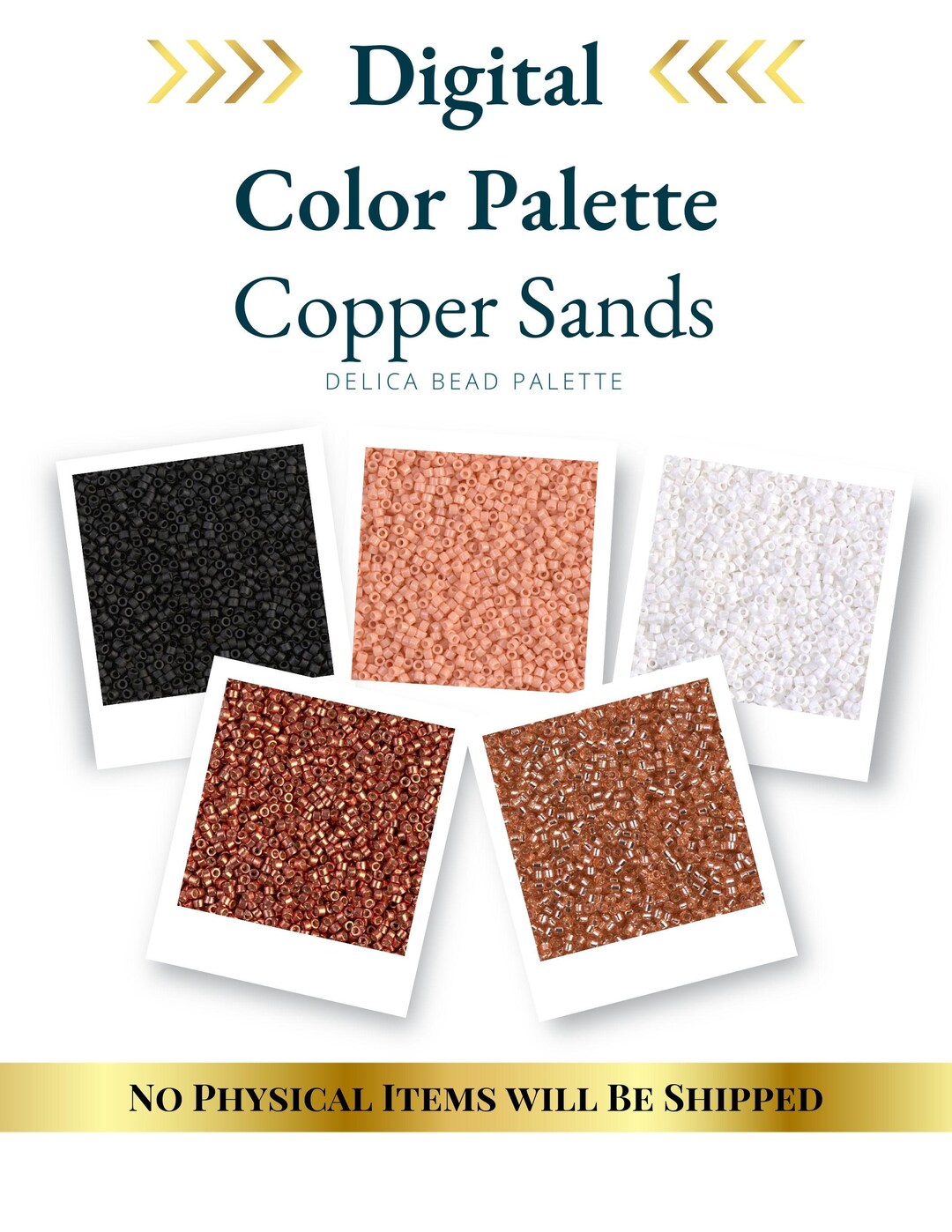Copper Sands Digital Miyuki Delica Color Palette | Bead Color ...