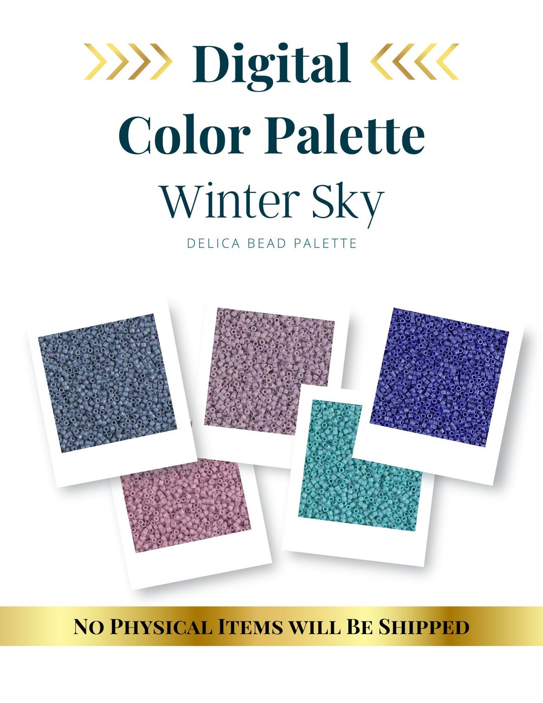Winter Sky Digital Miyuki Delica Color Palette | Bead Color Inspiration ...