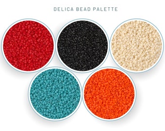 Miyuki Delica Japanese Seed Bead Bead Set | Color Palette | Bead ...