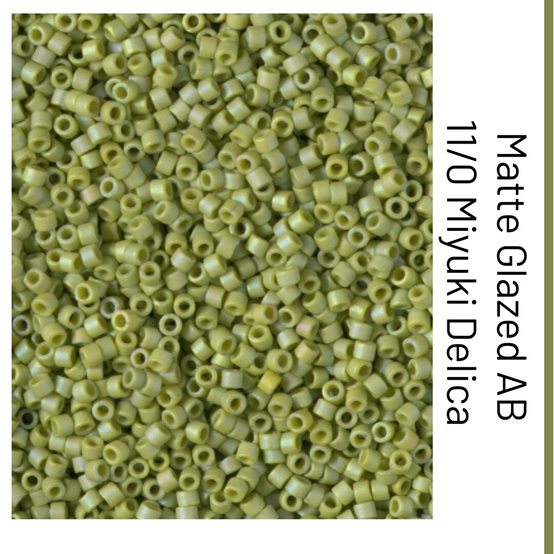 DB2309 Matte Opaque Fern Glazed AB Miyuki Delica Bead | Size 11/0 ...