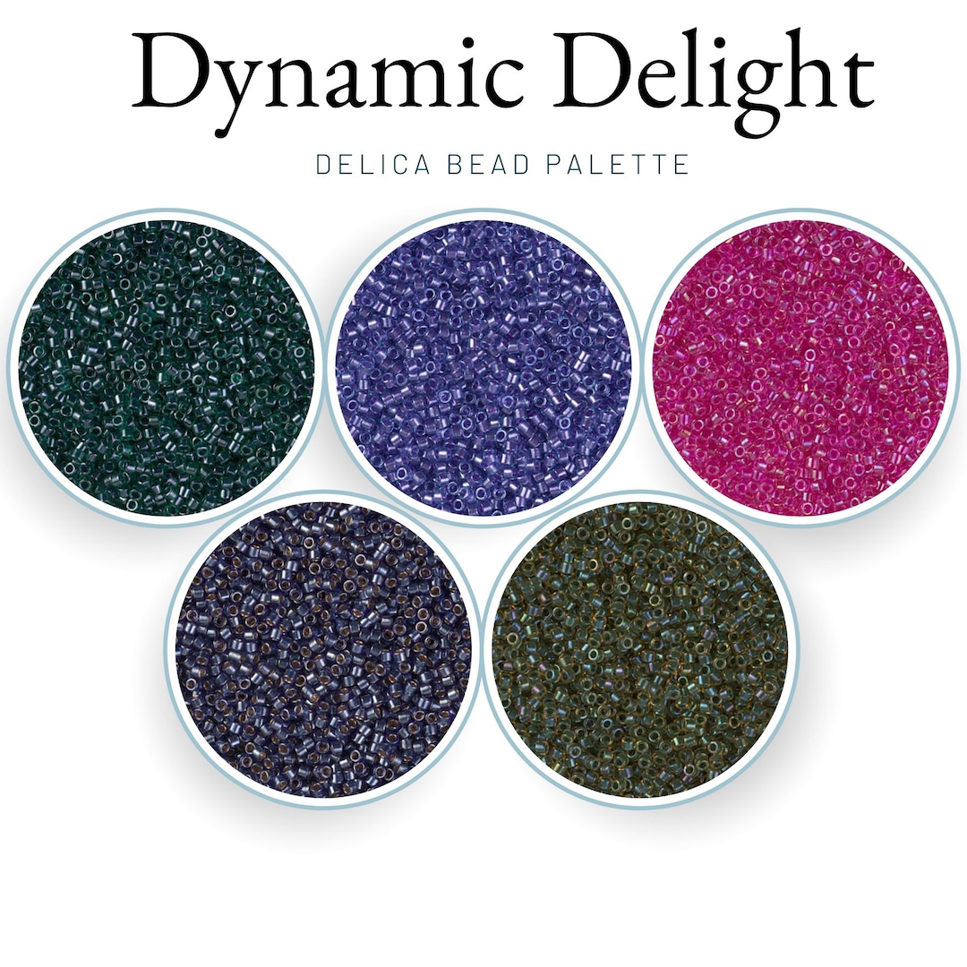 Dynamic Delight Miyuki Delica Bead Color Palette | Size 11/0 Seed Bead ...