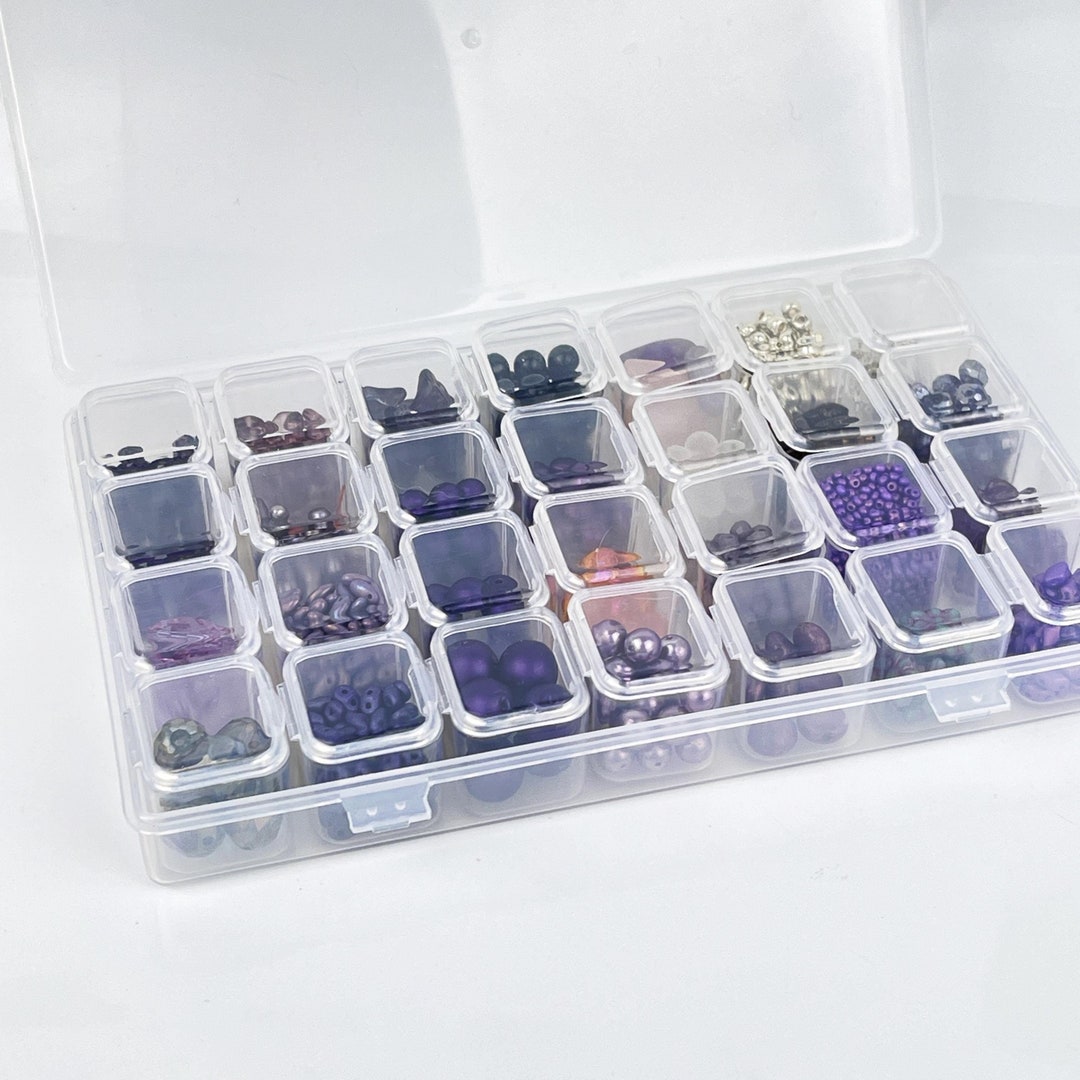 Glass Bead Sampler Beading Starter Kit Jewelry Making Kit Bead Supply ...