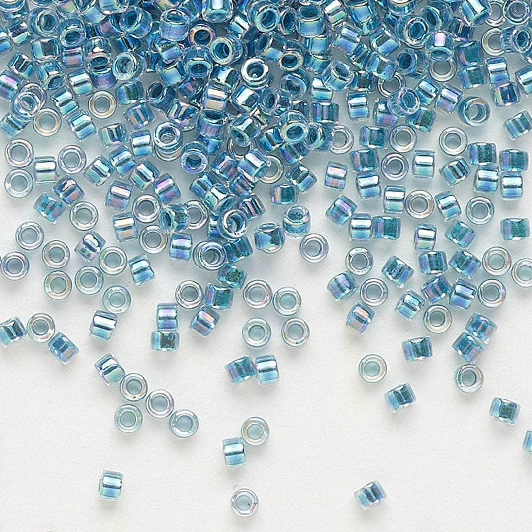 DB0058 Marine Blue Line Crystal AB Delica Bead Size 11/0 5 - Etsy