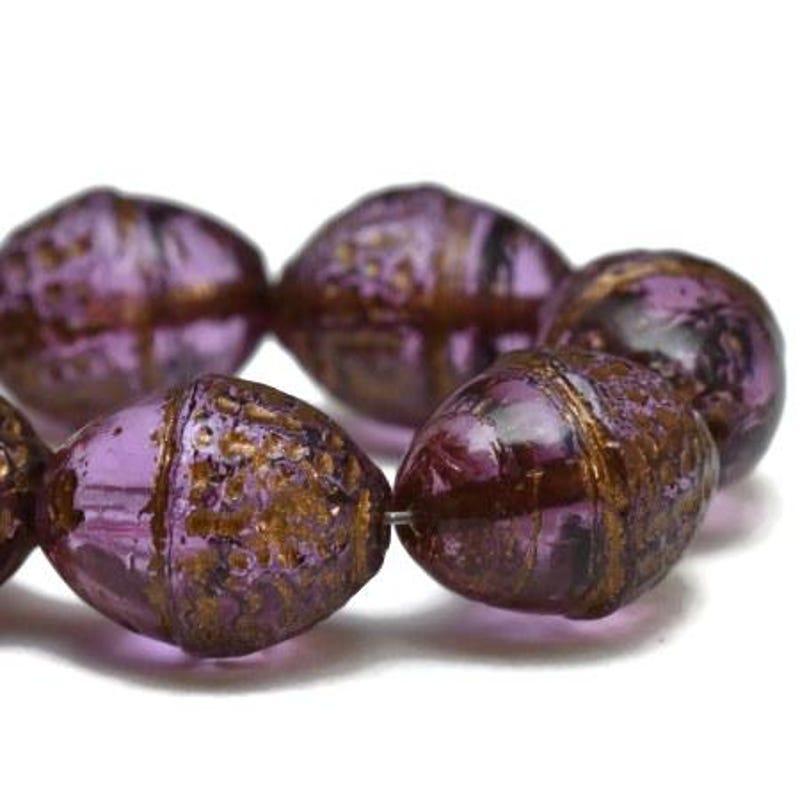 Glass Acorn - Etsy