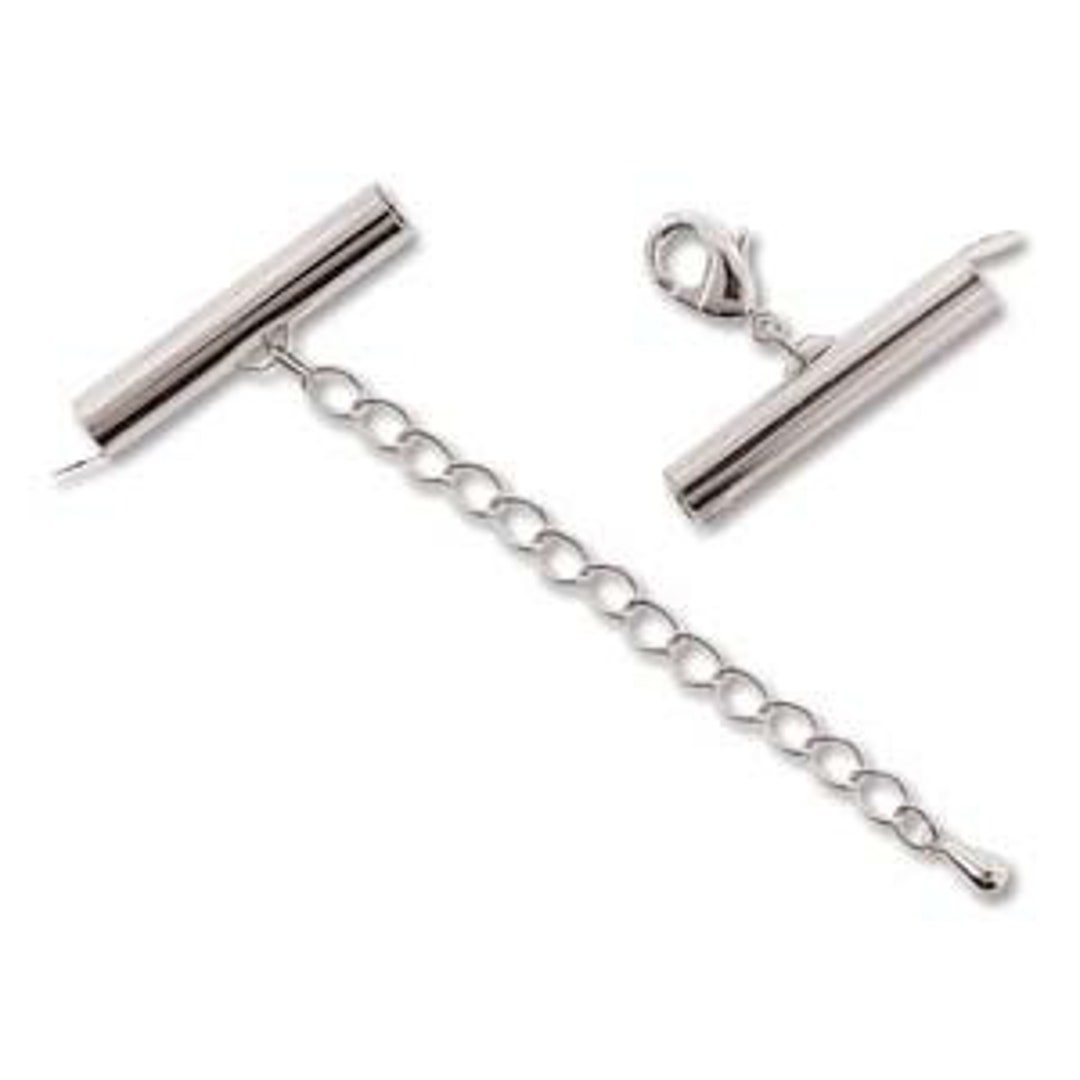 Slide Connector Clasp With Extension Chain 4 Sets Multiple Color & Size ...