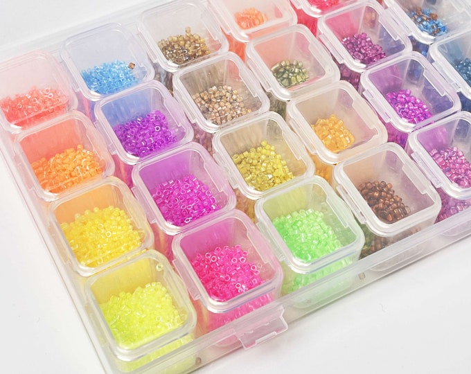 Luminous Miyuki Delica Beadweaving Kit | Color Palette Starter Set ...