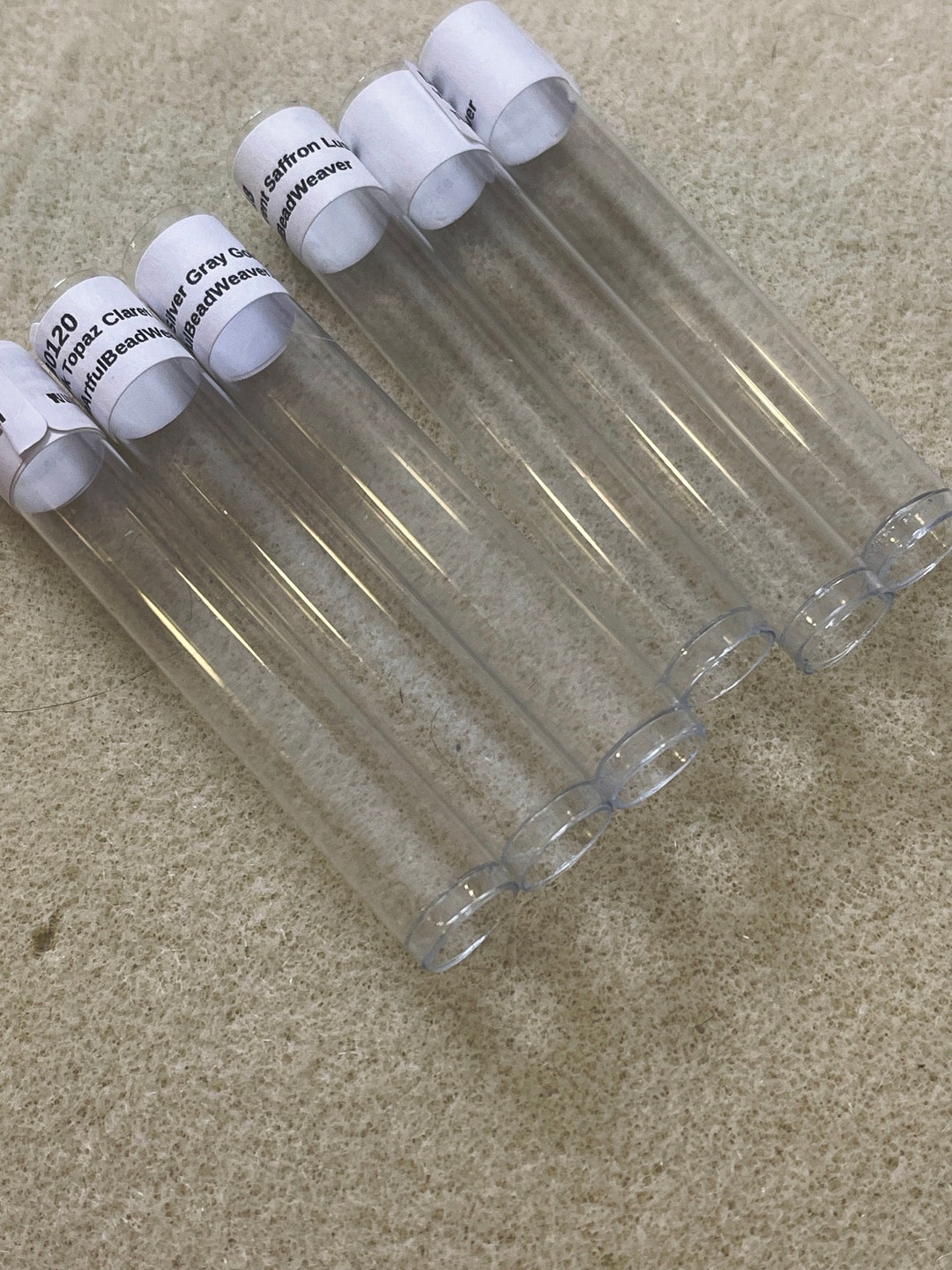 3 Inch Bead Tubes | Delicas & Seed Bead Storage | Skinny Bead Tubes ...