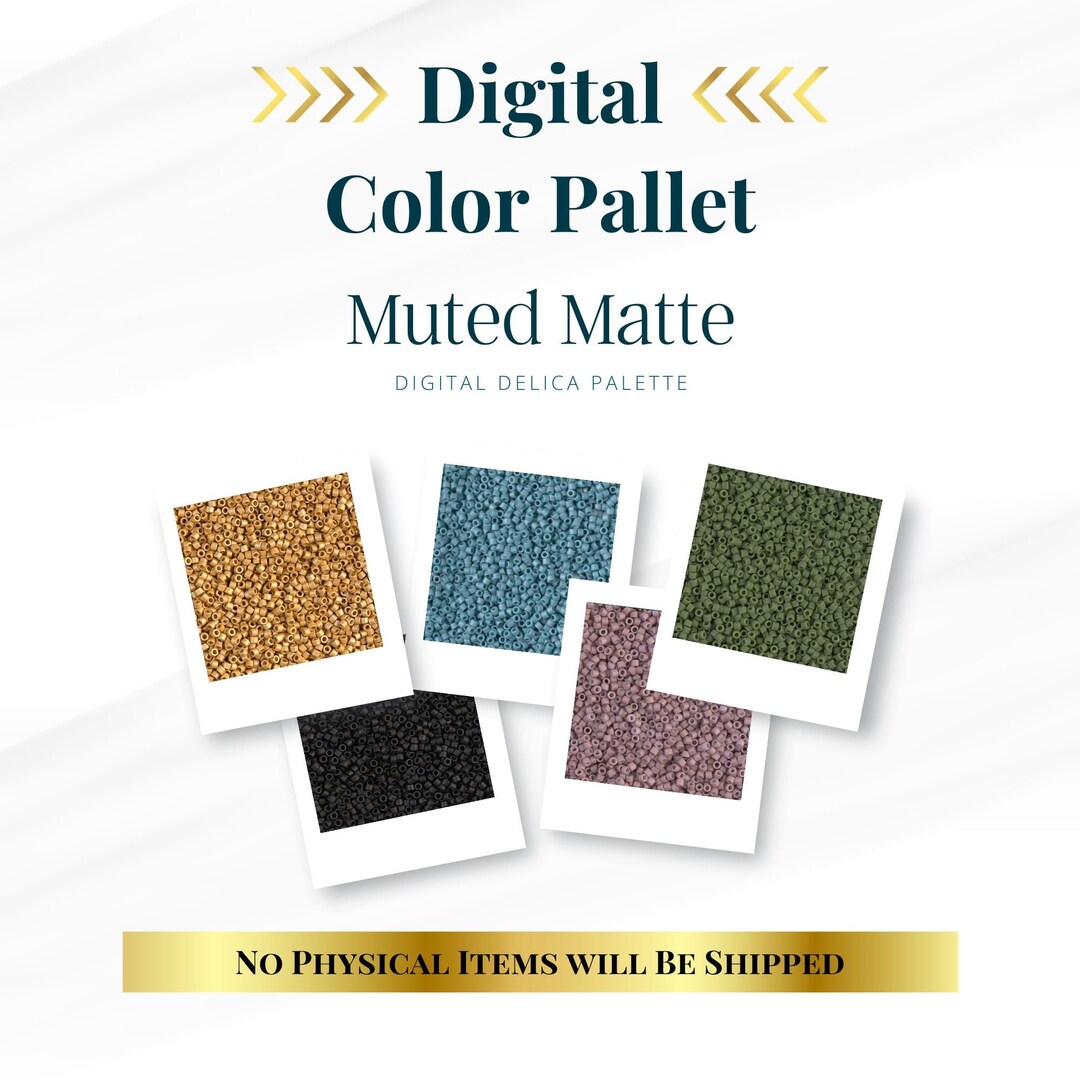 Digital Color Pallet Muted Matte Size 11/0 Delica Color - Etsy