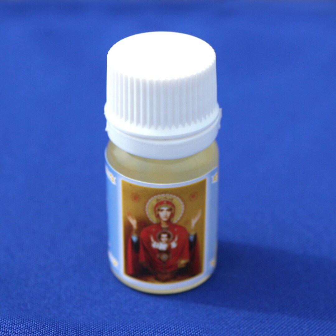 Oil is Consecrated on Icon of Mother of God of Inexhaustible Chalice ...