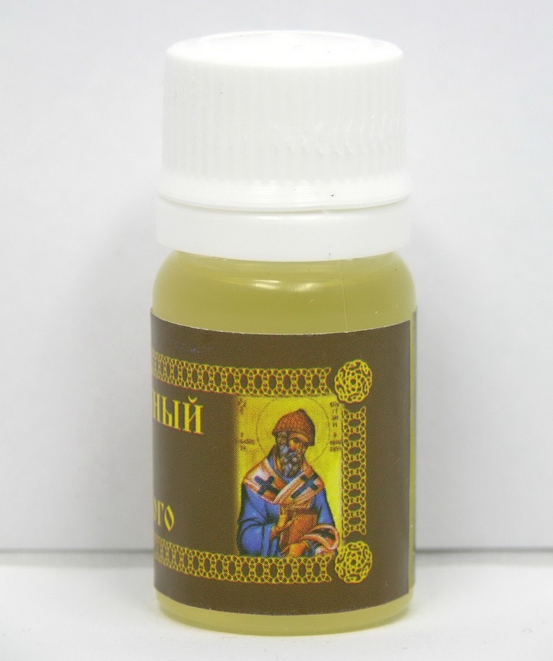 Oil Consecrated on the Relics Spiridon Trimifuntsky Oil Holy Oil Bottle ...