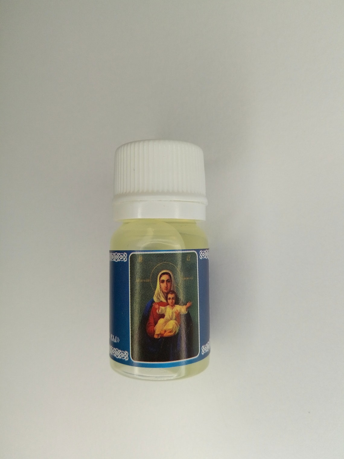 Oil Consecrated on Icon Mother of God I Am With You No One Against You ...