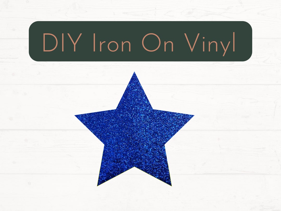 Star Ready to Press Iron on Decal, Star Iron on Decal, Star DIY Vinyl ...