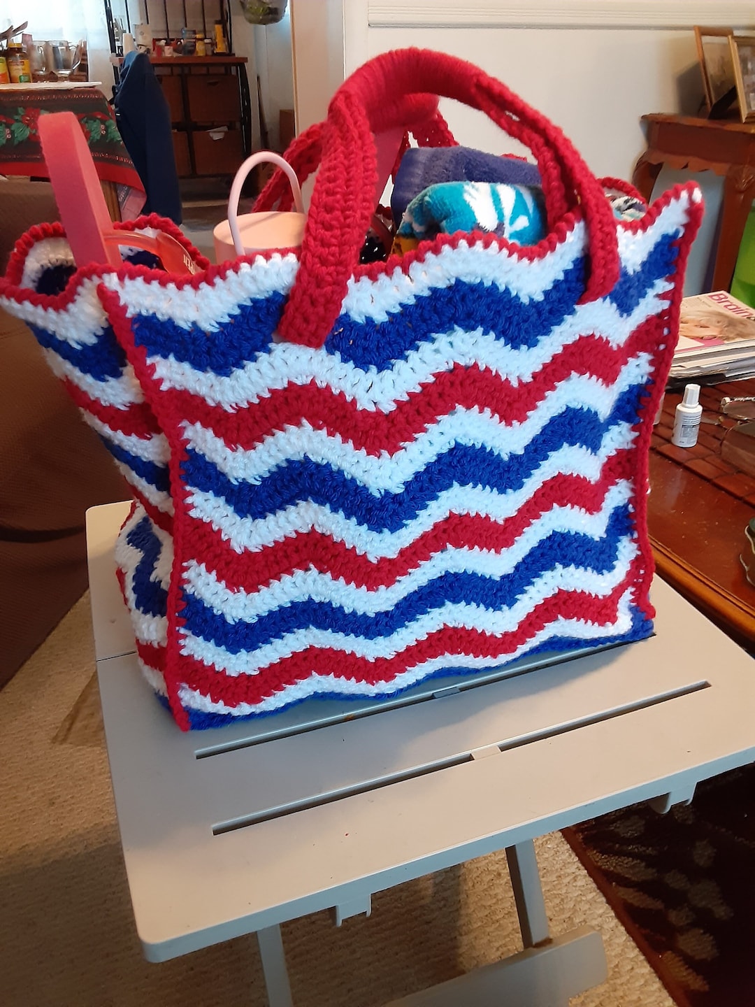 Crochet Ripple Bag - Etsy