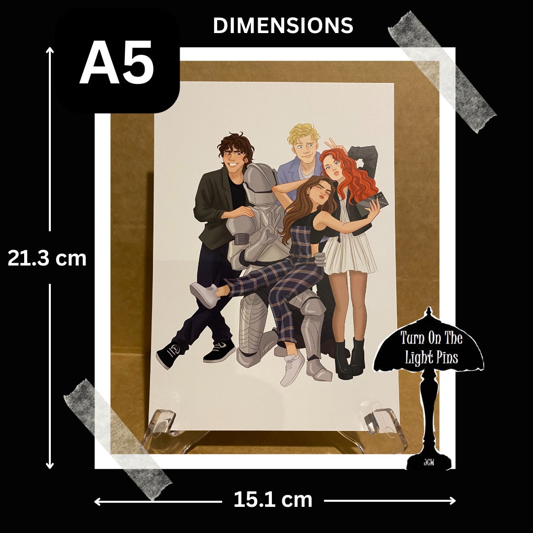 A5 ART PRINT Akarnae Lynette Noni Alex, Sir Camden, Dix, Bear and ...