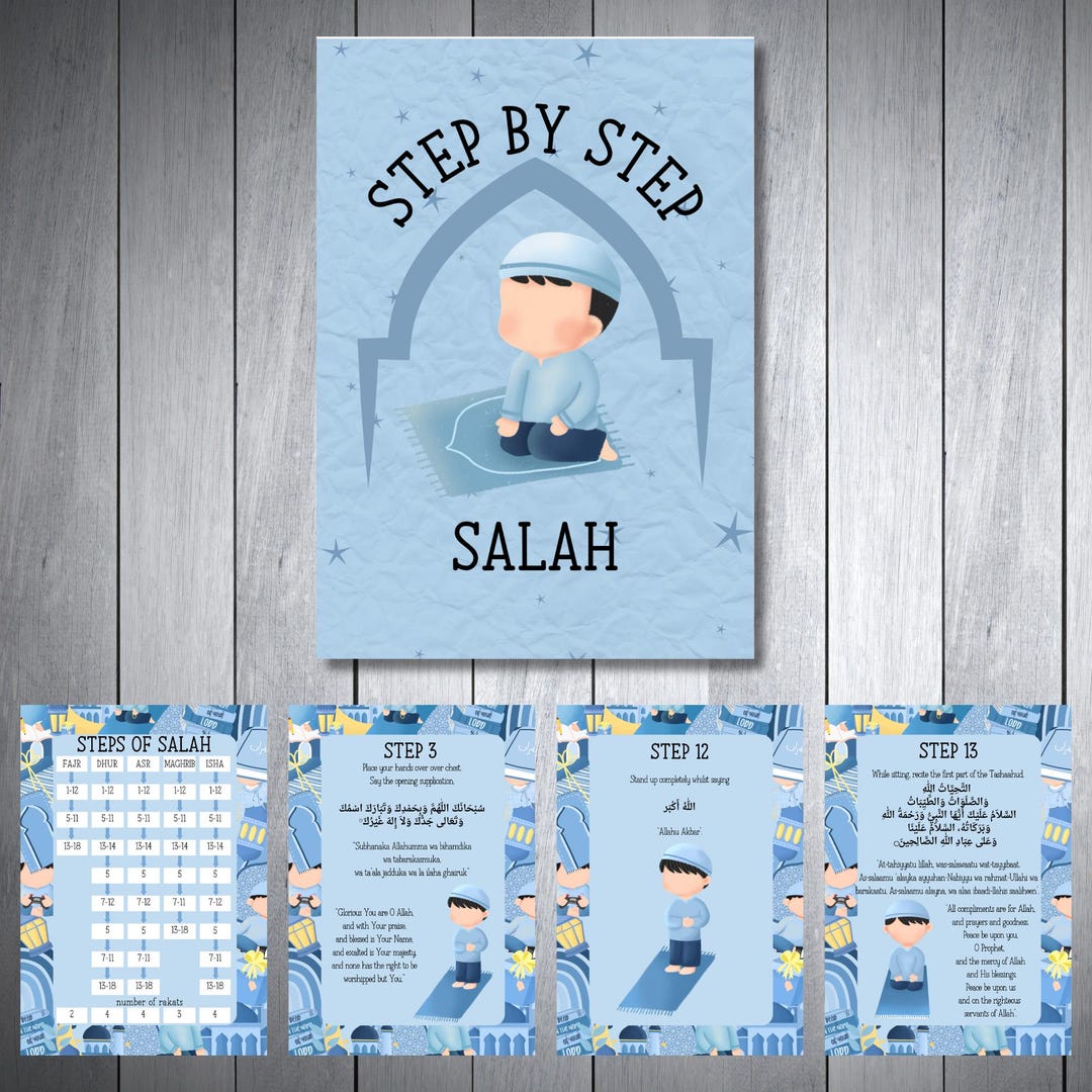 Salaah Flash Cards - Boys and Girls - Islamic Gifts - Eid and Ramzan ...