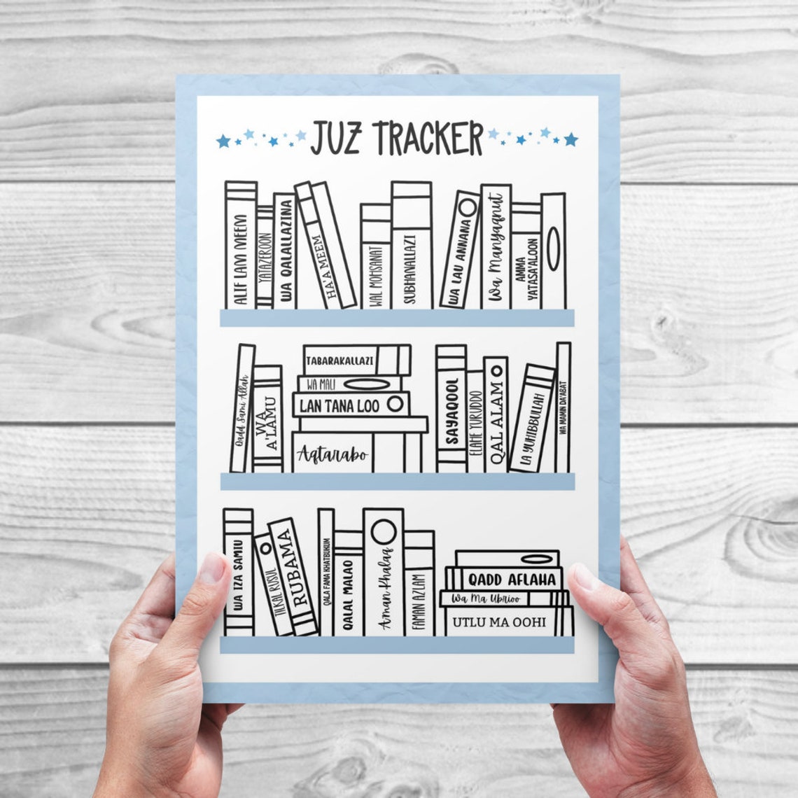Colour in Juz Tracker A4 Islamic Chart Quran Muslim Colouring - Etsy UK