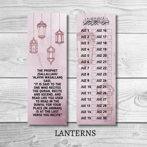 Quran Juz Tracker Muslim Bookmark Islamic Ramadan / Eid Gift - Etsy