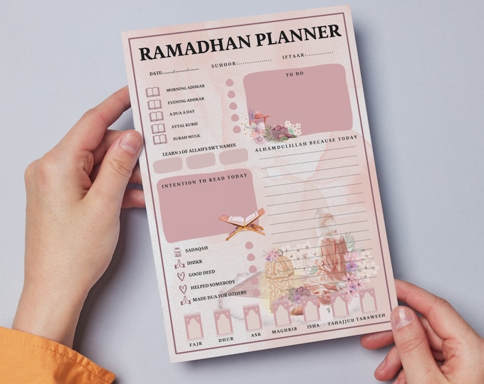 Ramadan A5 Daily Planner Notepad - to Do Lists - Islamic Adults, Womans ...