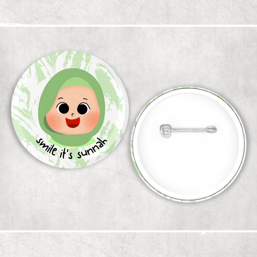 Children's Islamic Smile Its Sunnah Badge Muslim Gifts Muslim Pin ...