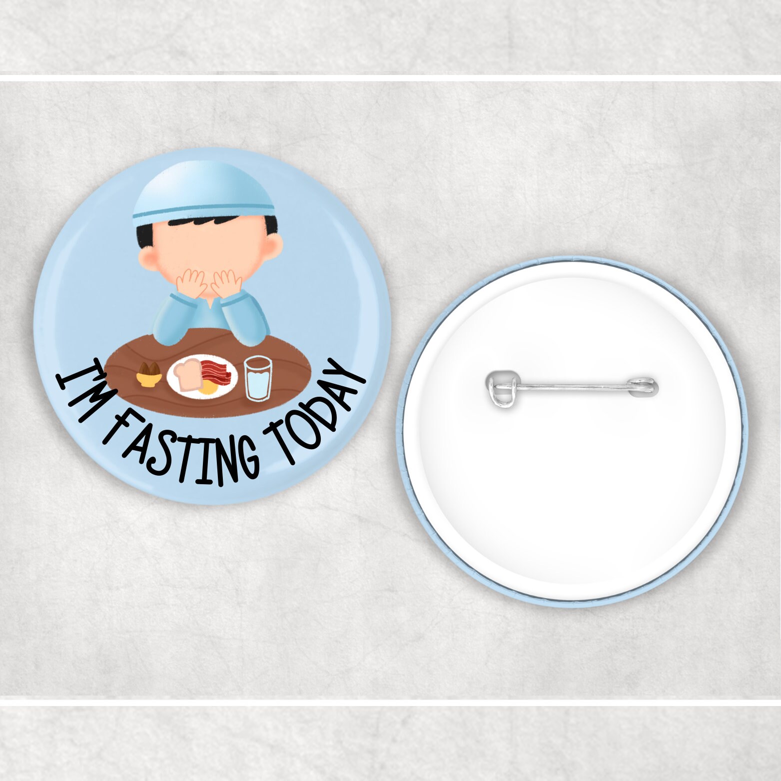 Children's Islamic I'm Fasting Today Badge Muslim Gifts - Muslim Pin ...