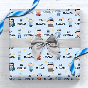 Eid Celebration Wrapping Paper Roll Muslim Childrens Gift Ramadan ...