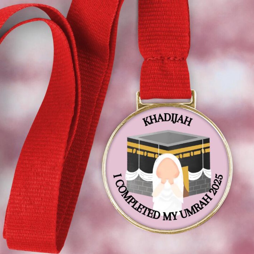 I Completed My Umrah/hajj Islamic Metal Medal Gift - Etsy UK