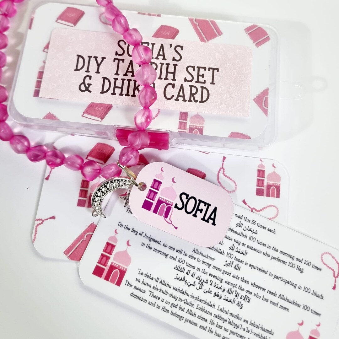 Diy Personalised Make Your Own Children's Muslim Tasbih, Islamic ...