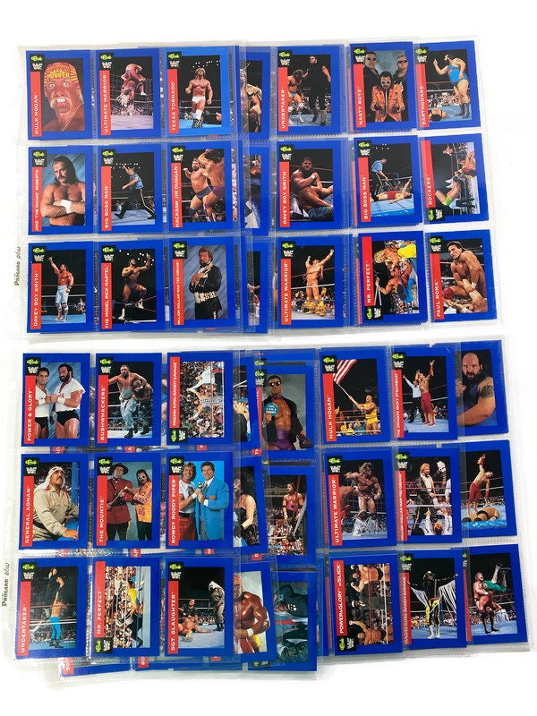 WWF Wrestling Trading Cards Classic 1991 Complete Set 150 Cards Titan Sports Hulk Hogan Jake ...