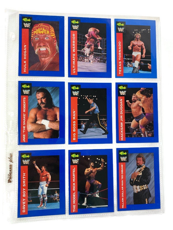 WWF Wrestling Trading Cards Classic 1991 Complete Set 150 Cards Titan ...