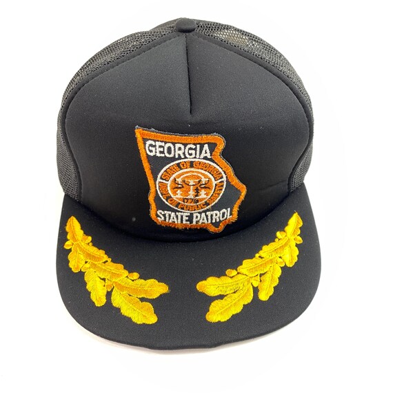 Georgia State Patrol Vintage Trucker Hat SnapBack Mes… - Gem