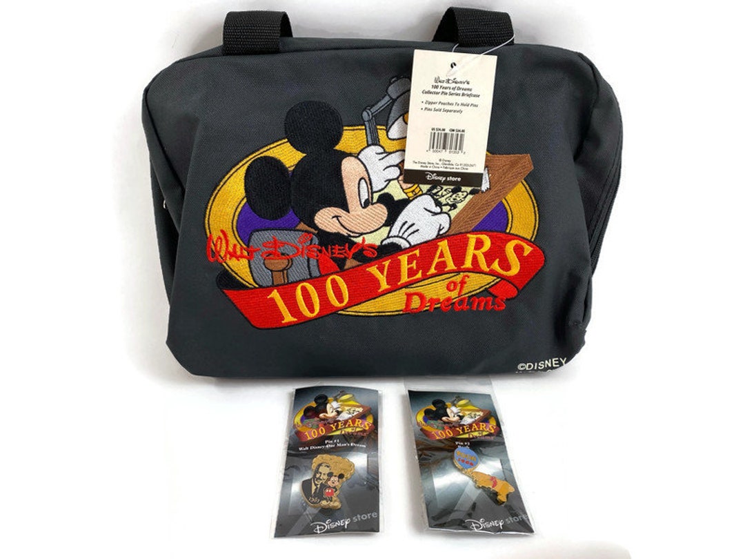 Vintage Disney Pin Bag NEW 100 Years of Dreams Embroidered Carry Case ...