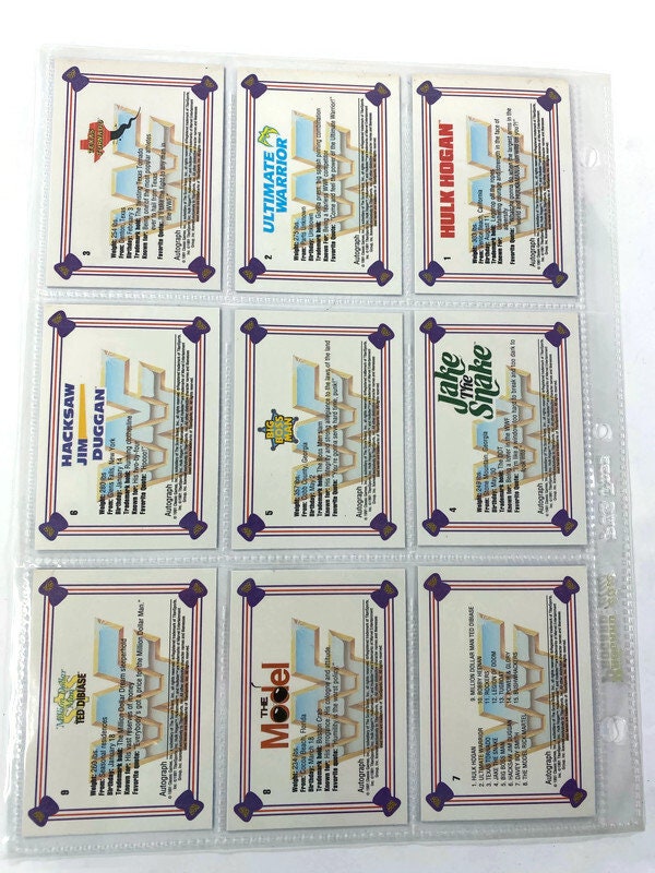 WWF Wrestling Trading Cards Classic 1991 Complete Set 150 Cards Titan ...