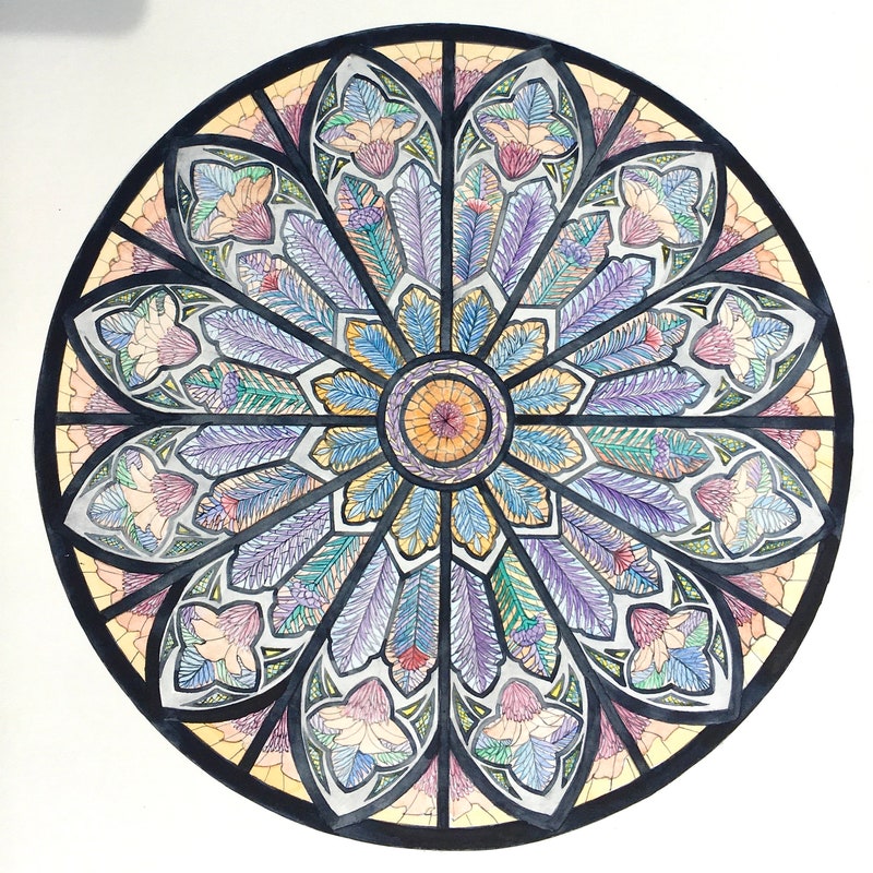 Rose Window - Etsy