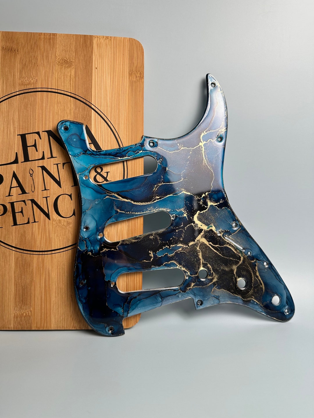 Stratocaster Pickguard, Blue Suede Shoes en cobalt brillant, Pickguard ...