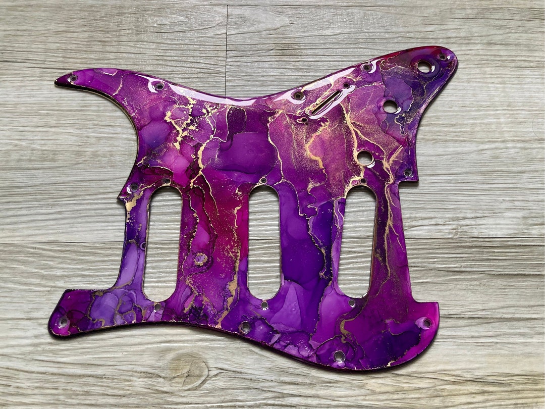Stratocaster Pickguard Violet Berry Pink Custom Pickguard - Etsy