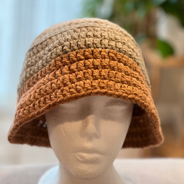 Crochet Spiral Bucket Hat - Etsy