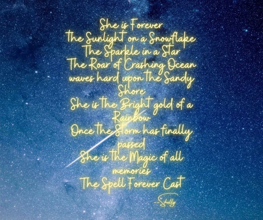 Memorial Gift, Instant Download PDF Poem Digital Poster, in Memory Of ...