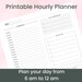 Daily Planner Printable Prioritized Hourly Planner Time Blocking ...